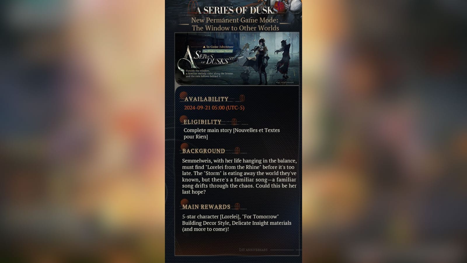 Reverse 1999 version 1.9 update: New main story chapter, banners ...