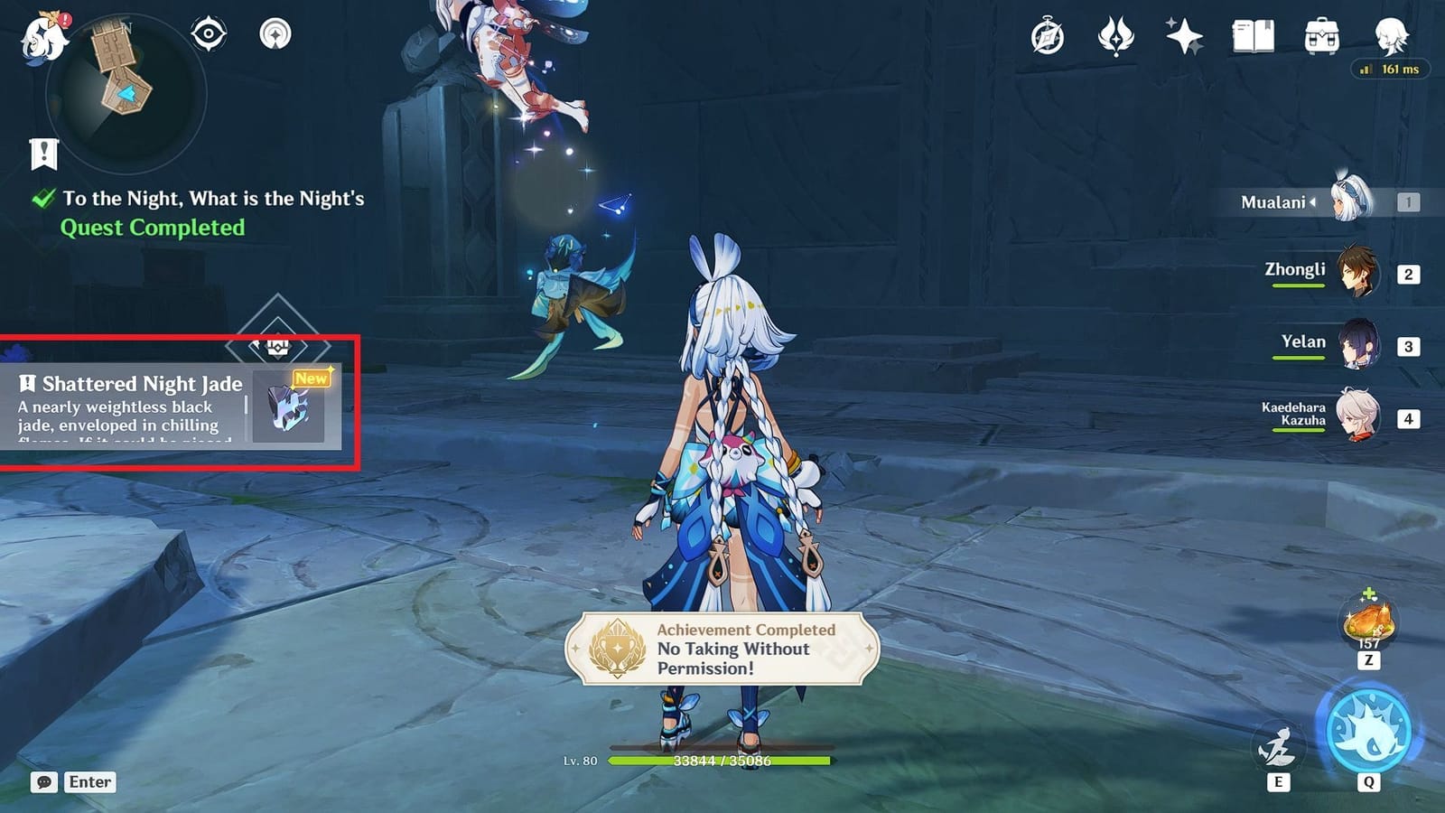 Genshin Impact Shattered Night Jade locations and where to use it