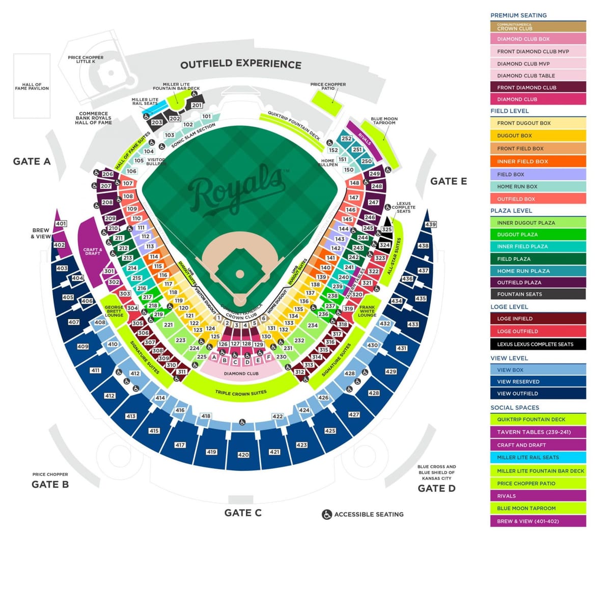 Kansas City Royals Stadium - History, Capacity, Seating Chart & Notable ...