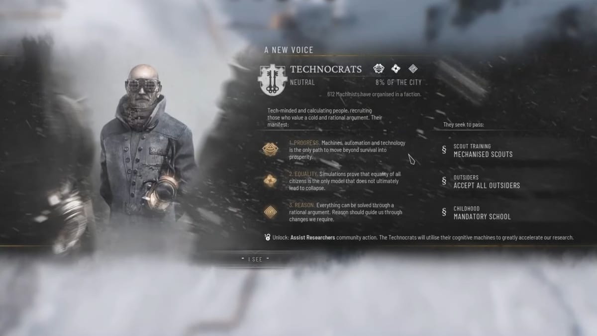 Frostpunk 2 Utopia Builder Factions: All Frostpunk 2 Utopia Builder ...