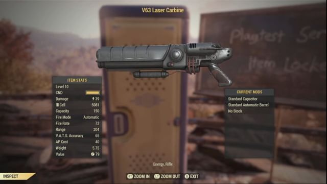 How to unlock the V63 Laser carbine in Fallout 76 Milepost Zero