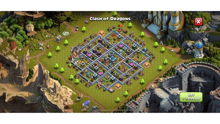 All sceneries in Clash of Clans