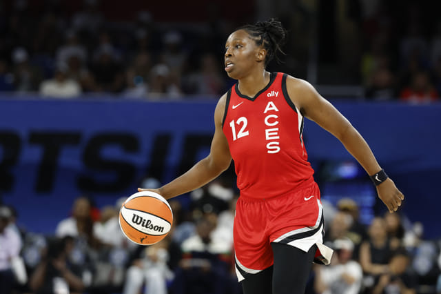 Watch: Chelsea Gray breaks down in tears after Aces win first round vs ...
