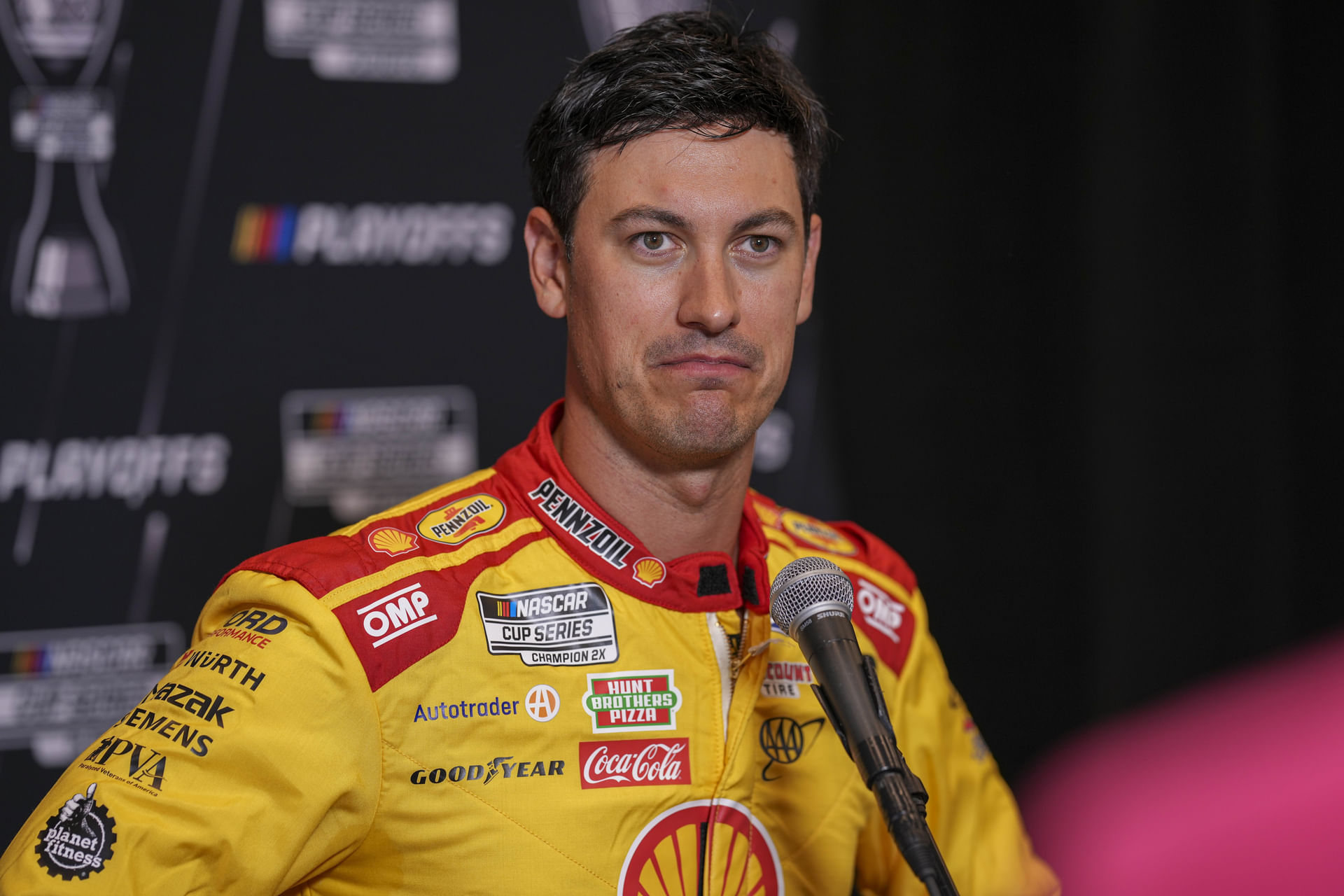 Joey Logano gives blunt take on his “aggressive” approach in Matt ...