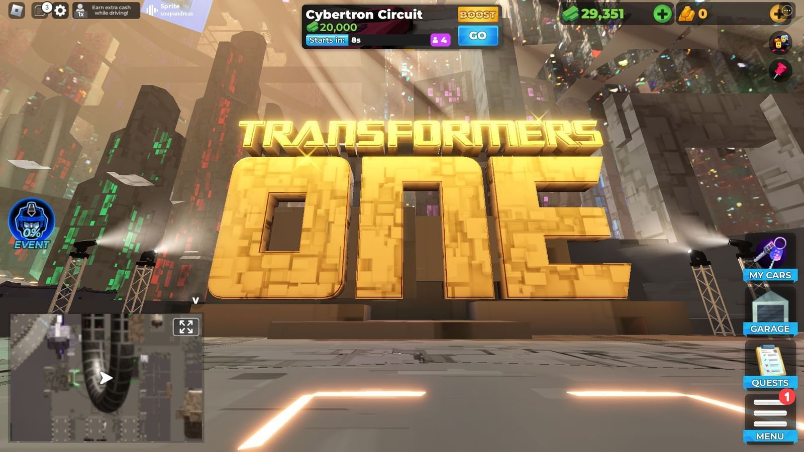 Drive World Update 82: Transformers cars, Cybertron map, and more