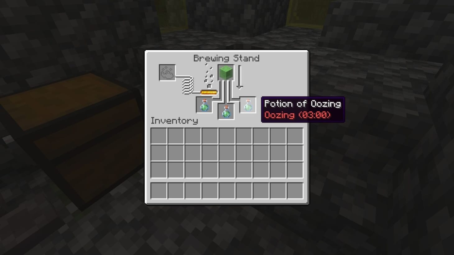 How to make Minecraft oozing potion