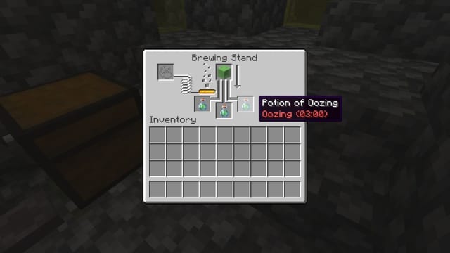 How to make Minecraft oozing potion