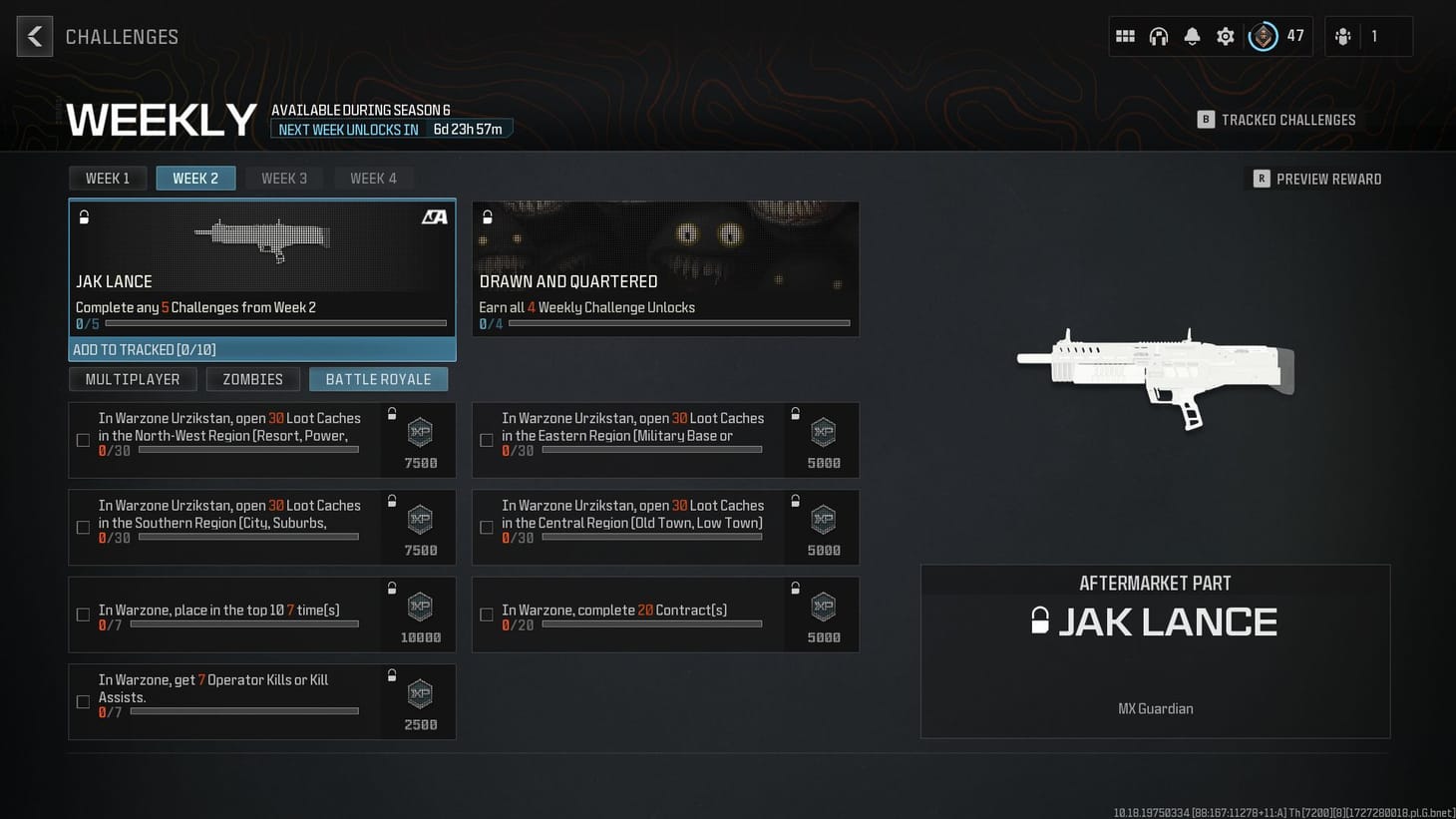 How to unlock JAK Lance Aftermarket Part in MW3 and Warzone