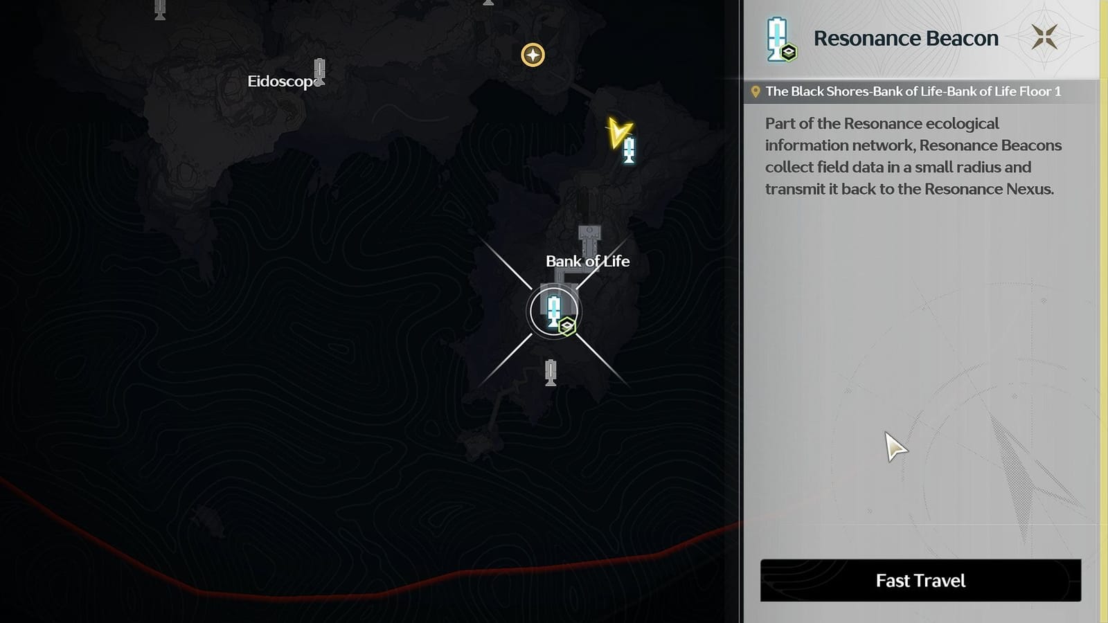 Wuthering Waves Black Shores Resonance Beacon locations