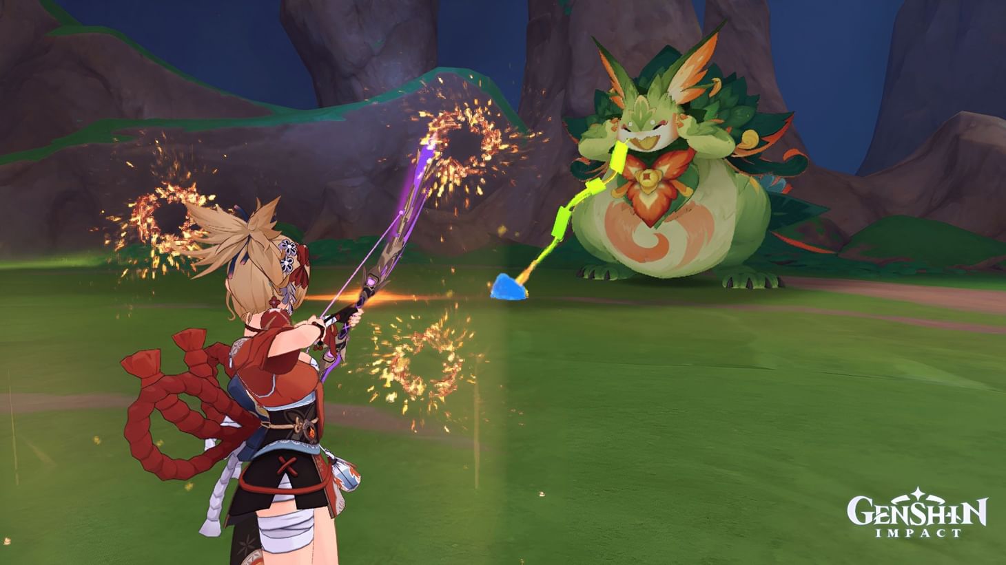 Genshin Impact: Ignite a fruit and have the Gluttonous Yumkasaur ...