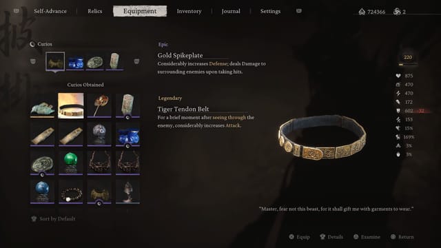 How to obtain the Tiger Tendon Belt in Black Myth Wukong