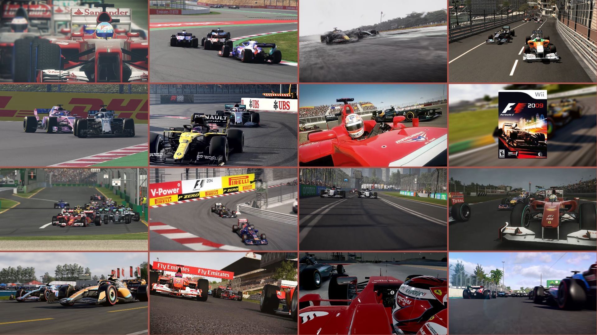 Every Codemasters F1 game, ranked