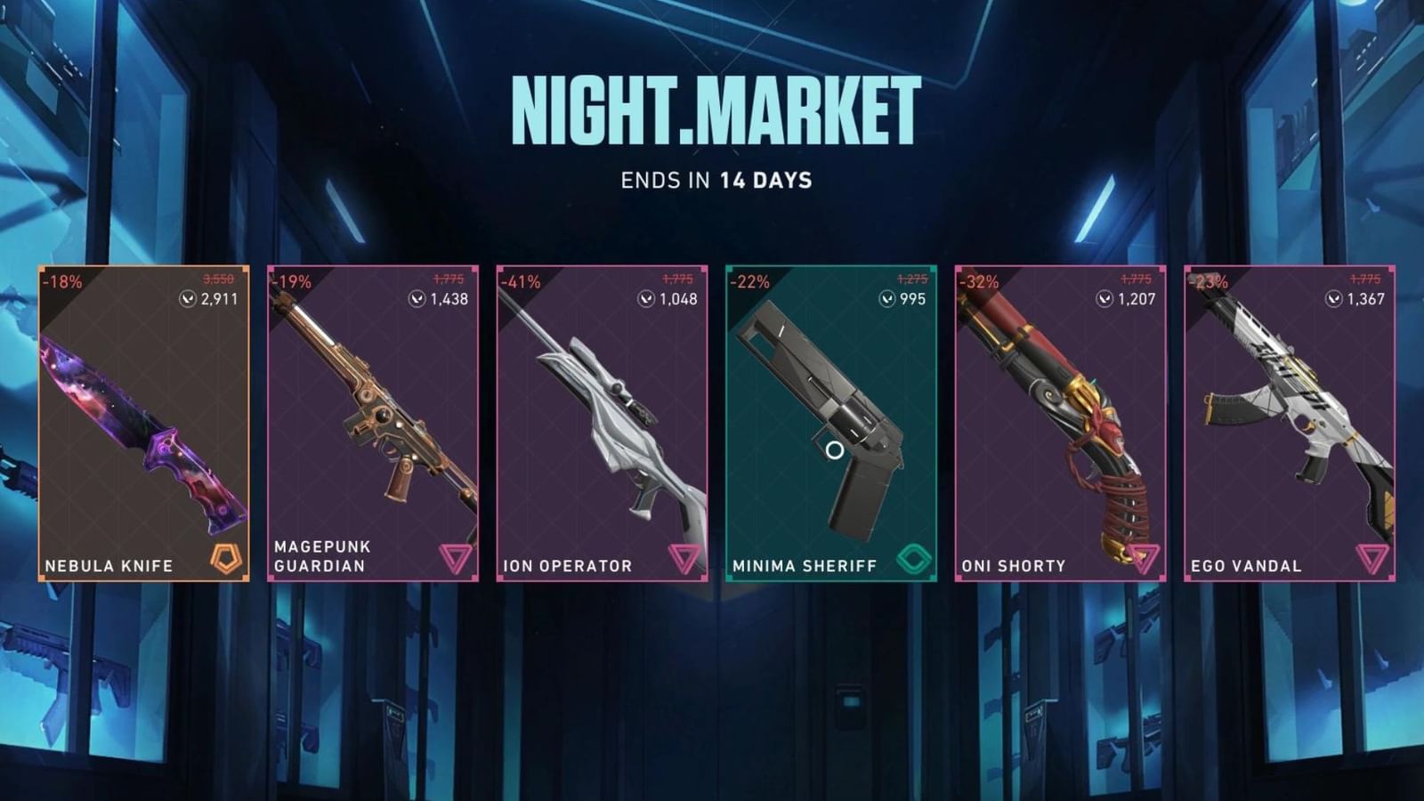 All Valorant Night Market skins (updated February 2025)