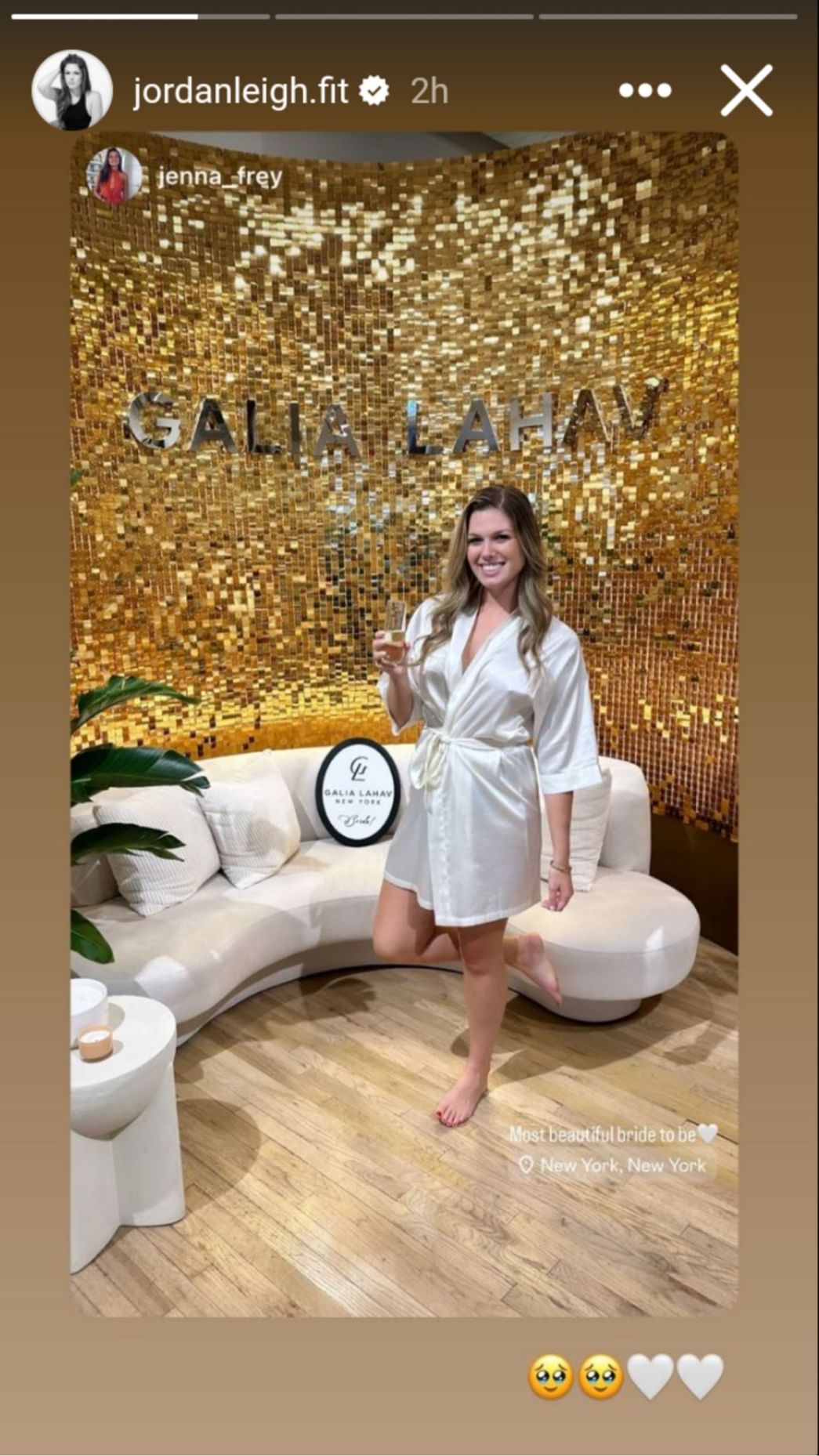 In Photos: Patrik Laine's fiancee Jordan Leigh's wedding dress tryouts from Israeli brand Galia ...