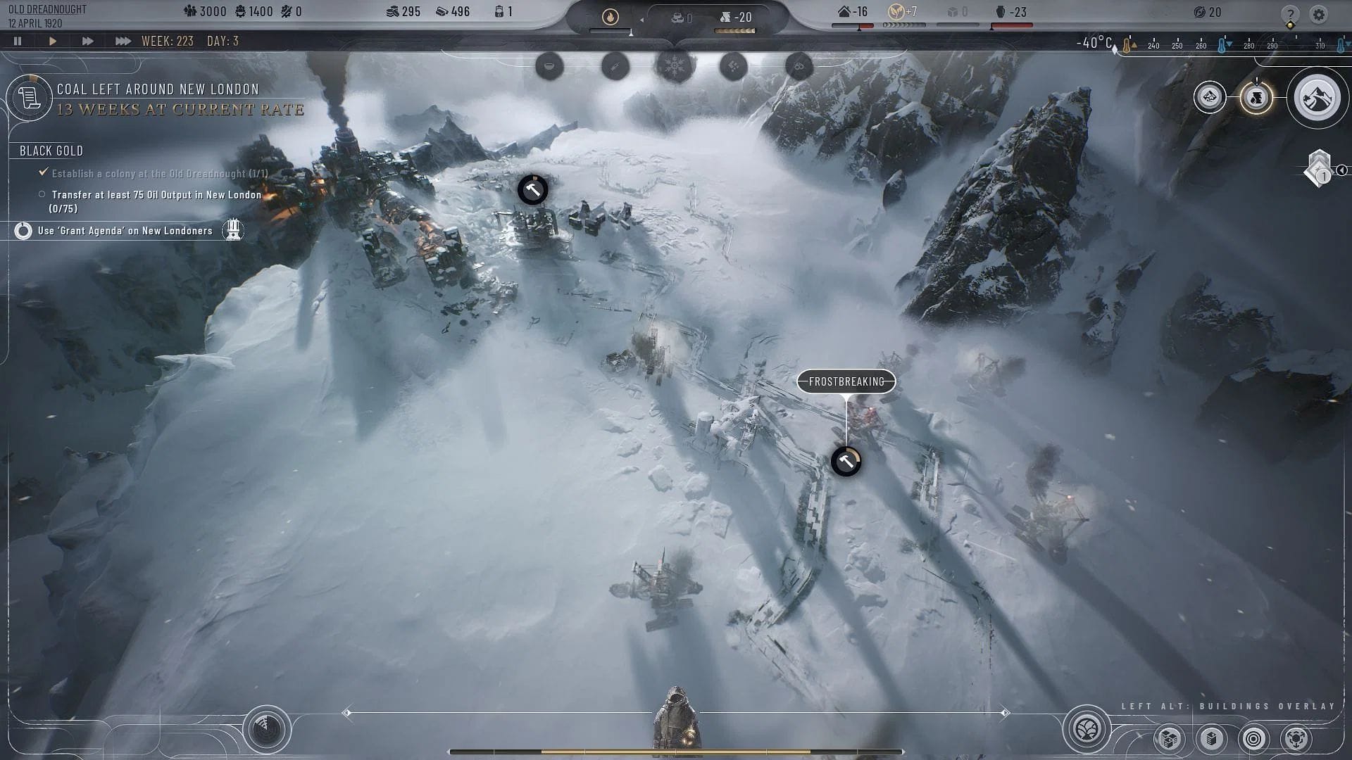 Synergy bonuses and District placement in Frostpunk 2, explained