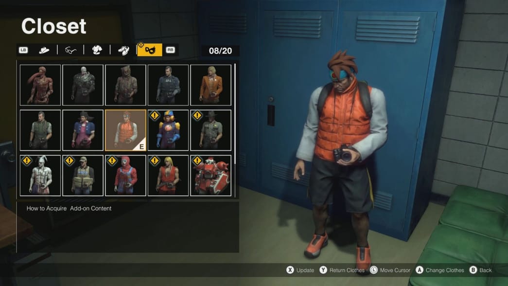 All DLC costumes in Dead Rising Deluxe Remaster