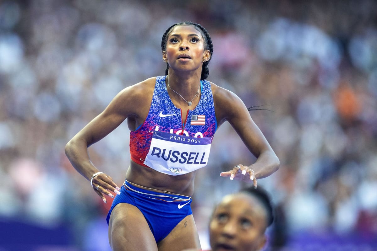 Masai Russell weighs in on the possibility of competing the 100m and ...