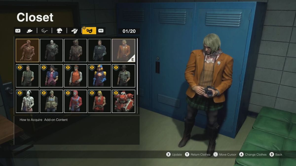 All DLC costumes in Dead Rising Deluxe Remaster