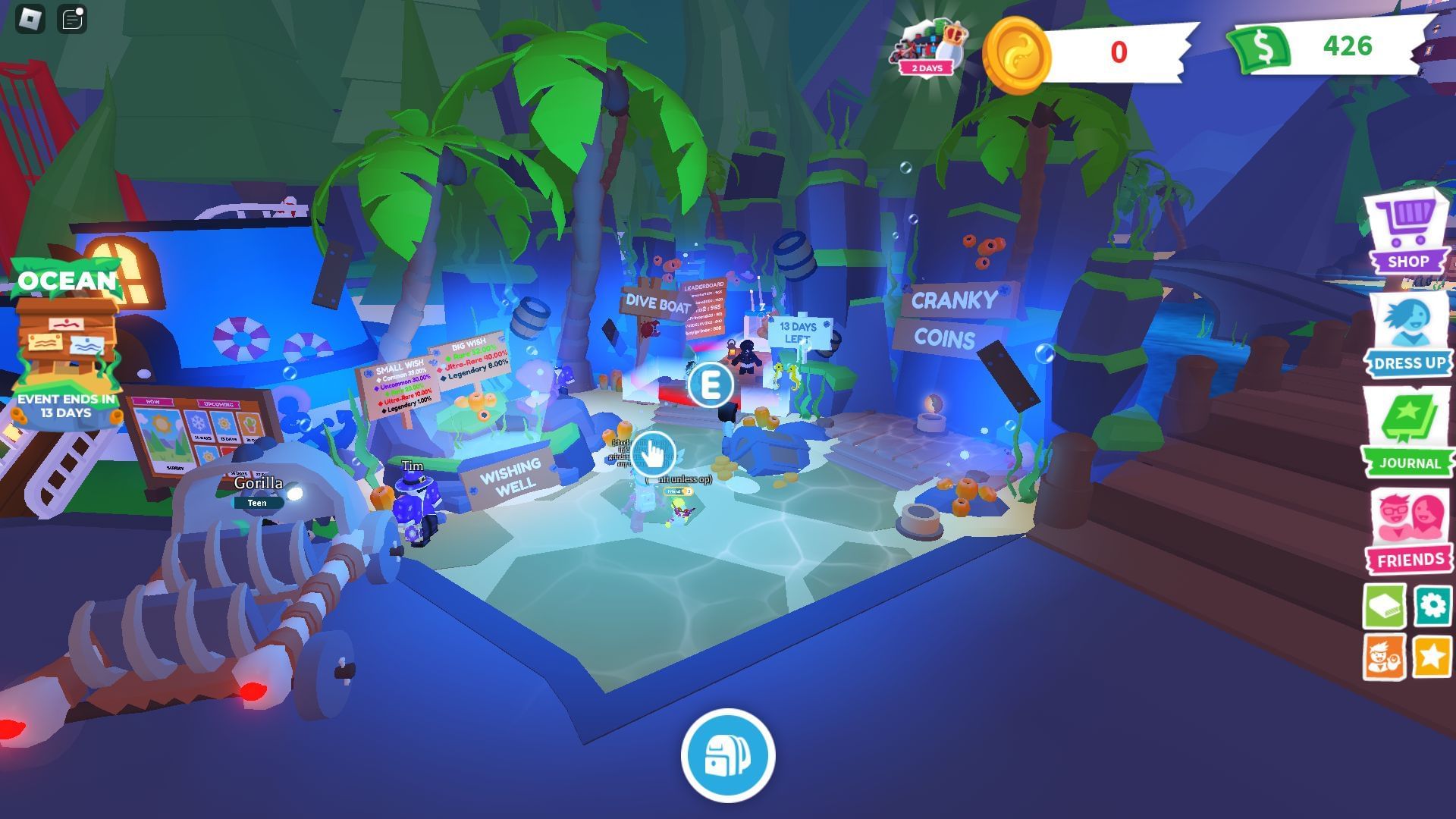 Adopt Me! Ocean Event 2024: Cranky Tours Tim, new pets, and Wishing Well