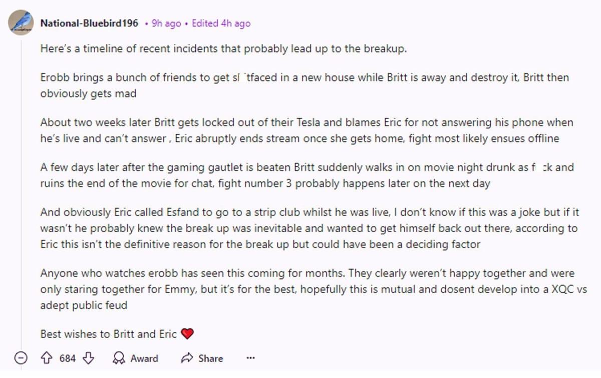 Twitch streamers Erobb221 and Brittany Alexander's relationship timeline explored