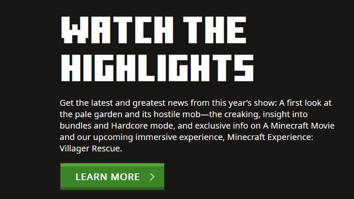 Minecraft Live teasers and leak are hinting at a horror update