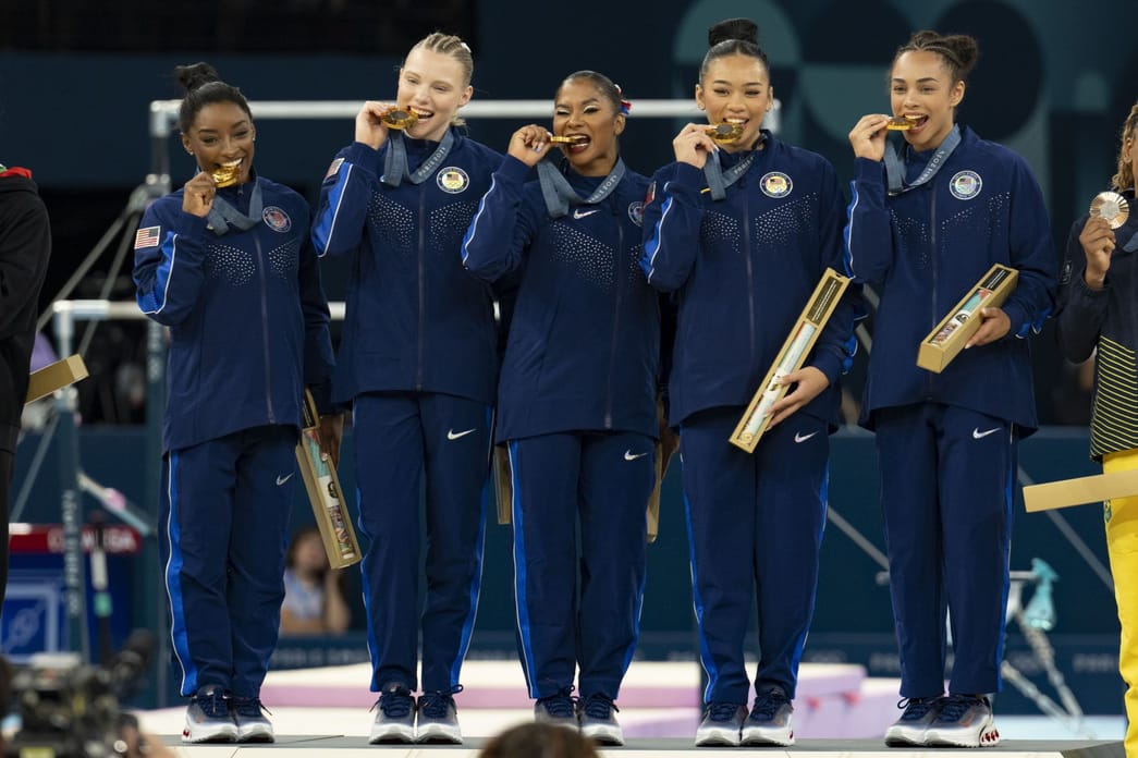 Weeks after winning gold at Paris Olympics, Simone Biles' teammate ...