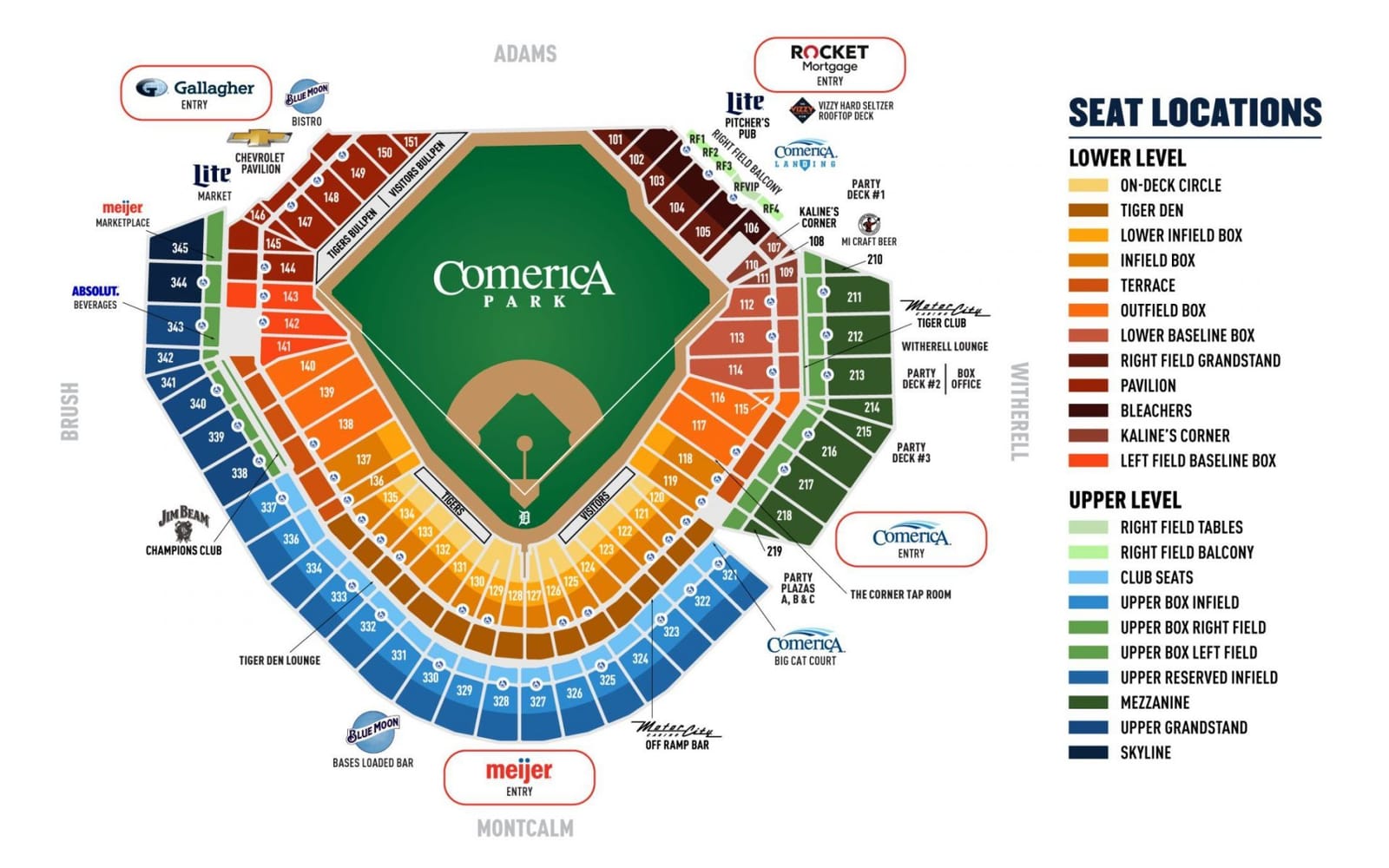 Detroit Tigers Stadium - History, Capacity, Seating Chart & Notable Events