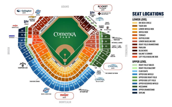 Detroit Tigers Stadium - History, Capacity, Seating Chart & Notable Events