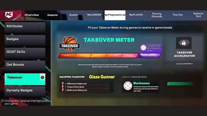 How to activate Takeover in NBA 2K25