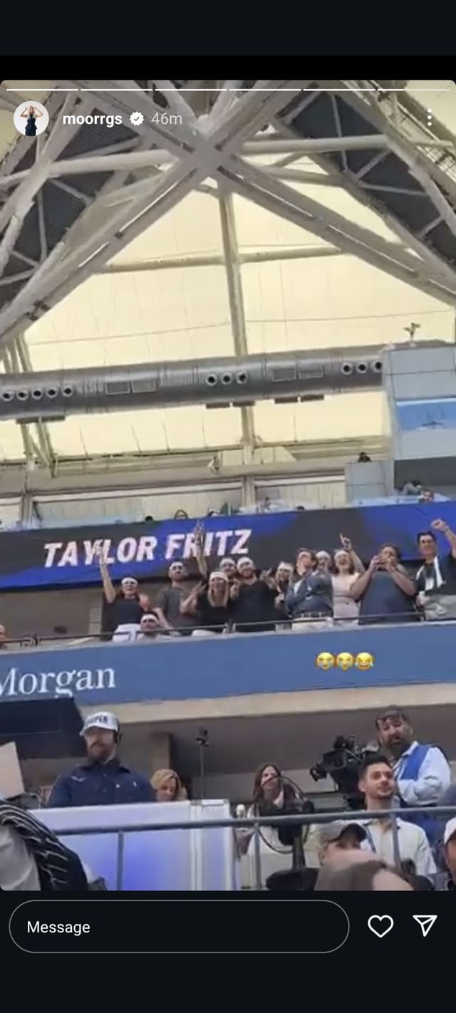 Taylor Fritz's girlfriend Morgan Riddle starstruck by 'mother' Taylor ...