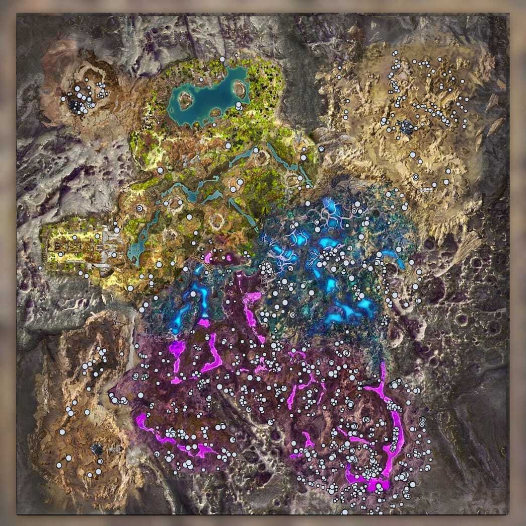 ARK Survival Ascended Aberration Resource map: Best locations for all ...