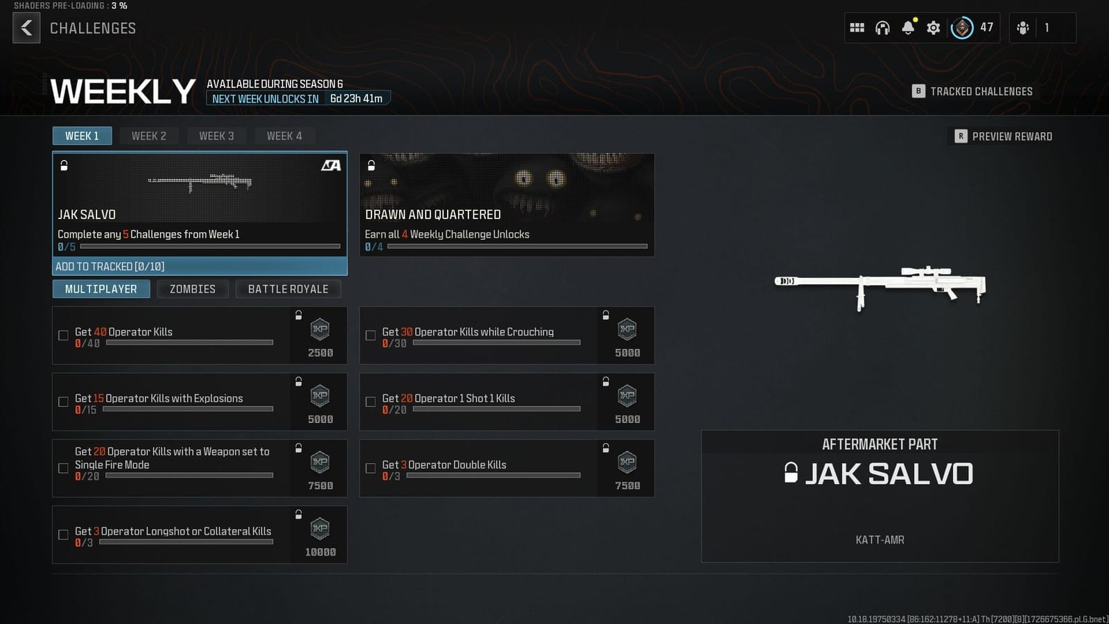 How to unlock JAK Salvo Aftermarket Part in MW3 and Warzone