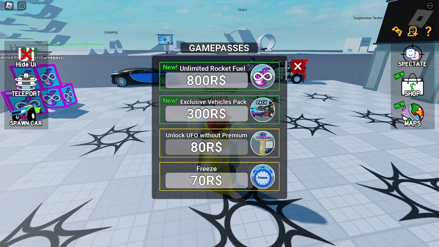 How to play Car Suspension Test