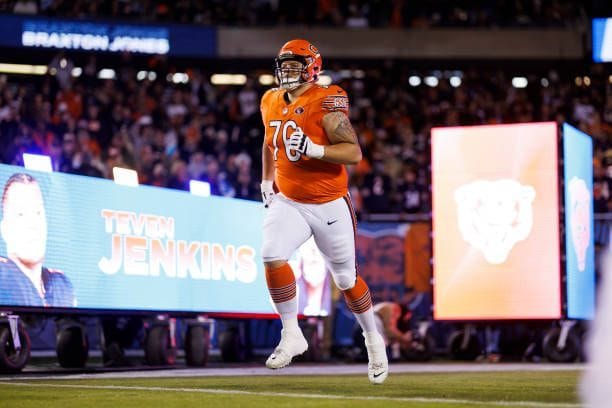 What is Teven Jenkins' 40 time record?