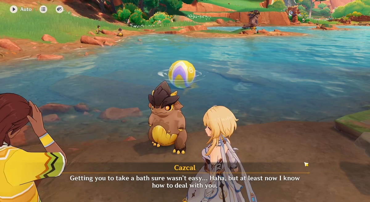 Genshin Impact Tending to a Tepetlisaurus commission and hidden ...