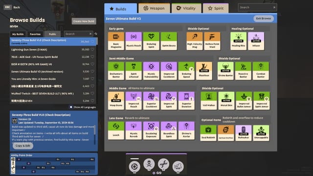 Deadlock Seven Build Guide