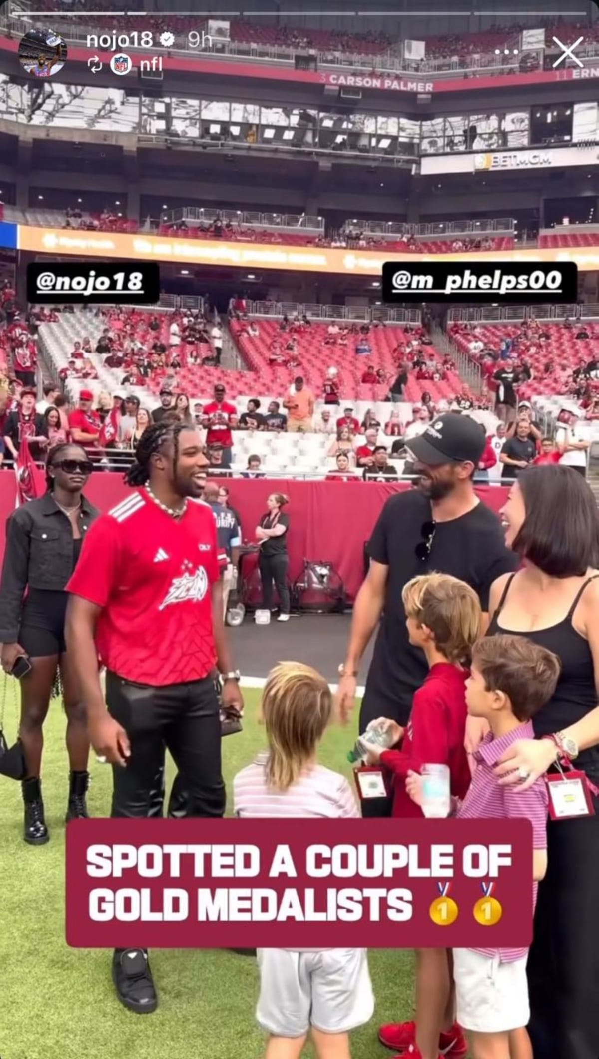 In Pictures: Noah Lyles and girlfriend Junelle Bromfield meet Michael ...
