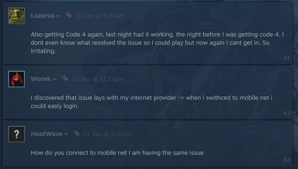 Warhammer 40k: Space Marine 2 Error Code 4: Possible fixes and reasons