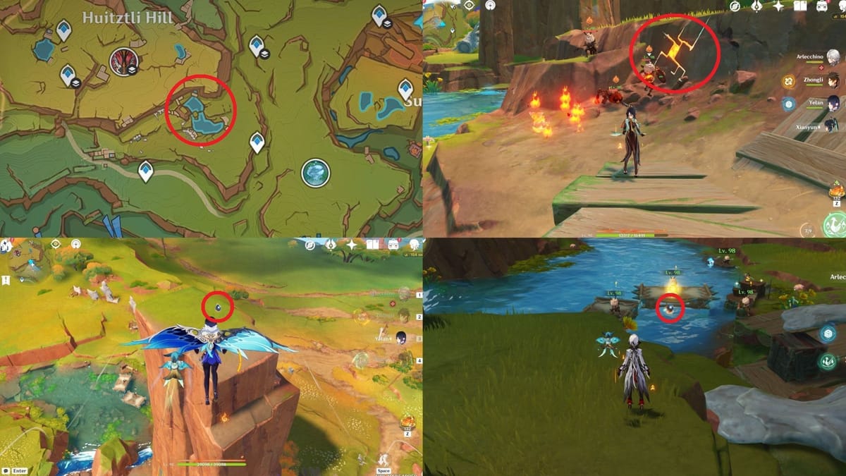 Genshin Impact Natlan Monetoo locations