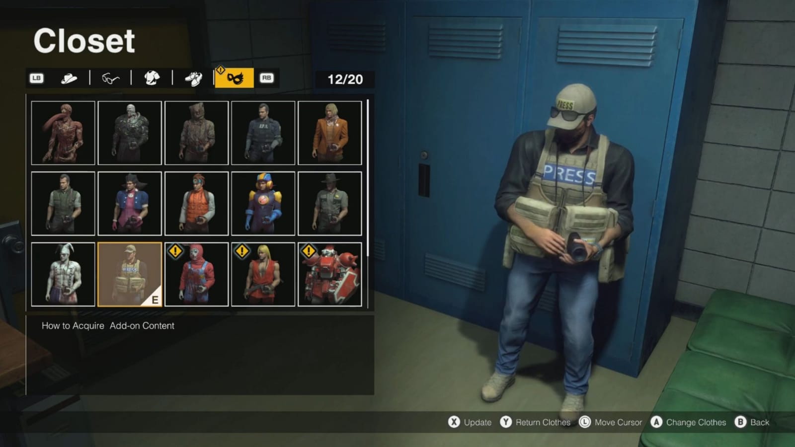 All DLC costumes in Dead Rising Deluxe Remaster