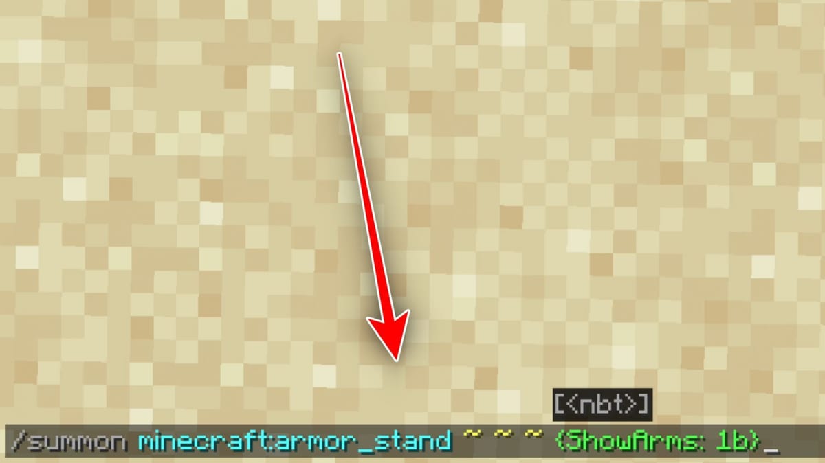 How to give armor stands weapons in Minecraft