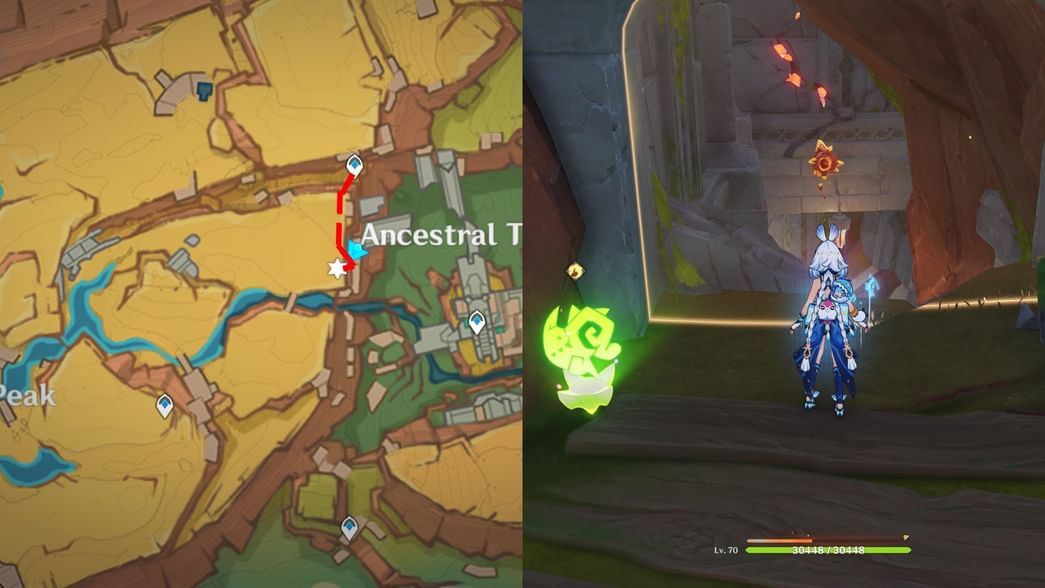 Genshin Impact Ancestral Temple Pyroculus locations