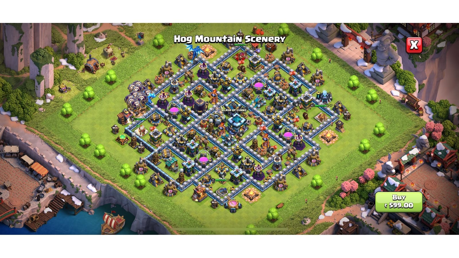 All sceneries in Clash of Clans