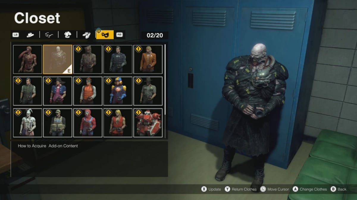 All DLC costumes in Dead Rising Deluxe Remaster
