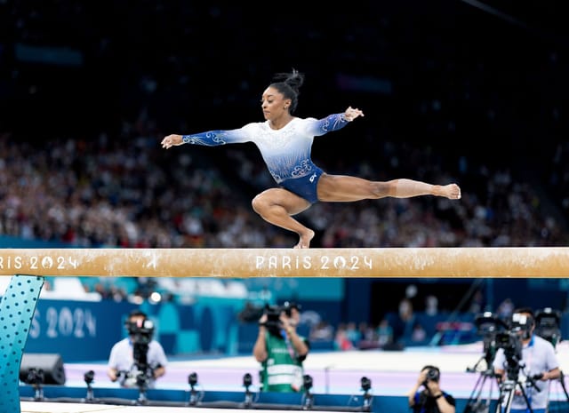 "Learning another new thing"- Simone Biles shows off balance beam skill ...