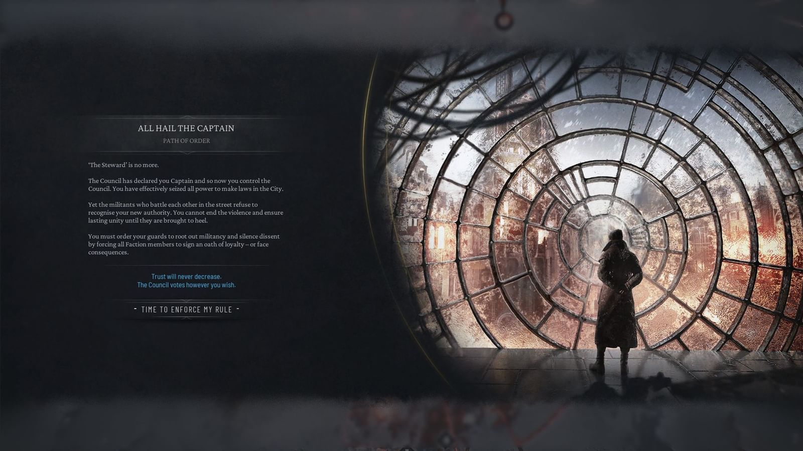 Banish Opposing Faction, Seek Reconciliation, or Enforce Order in ...