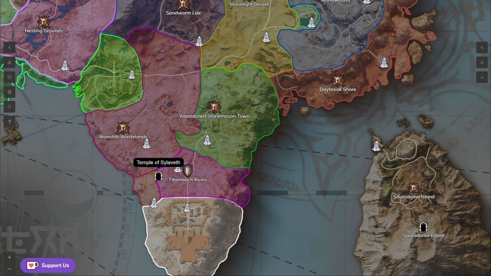 All open-world Dungeons in Throne and Liberty, and where to find them