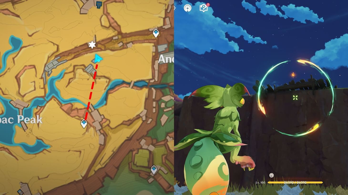 Genshin Impact Ancestral Temple Pyroculus locations