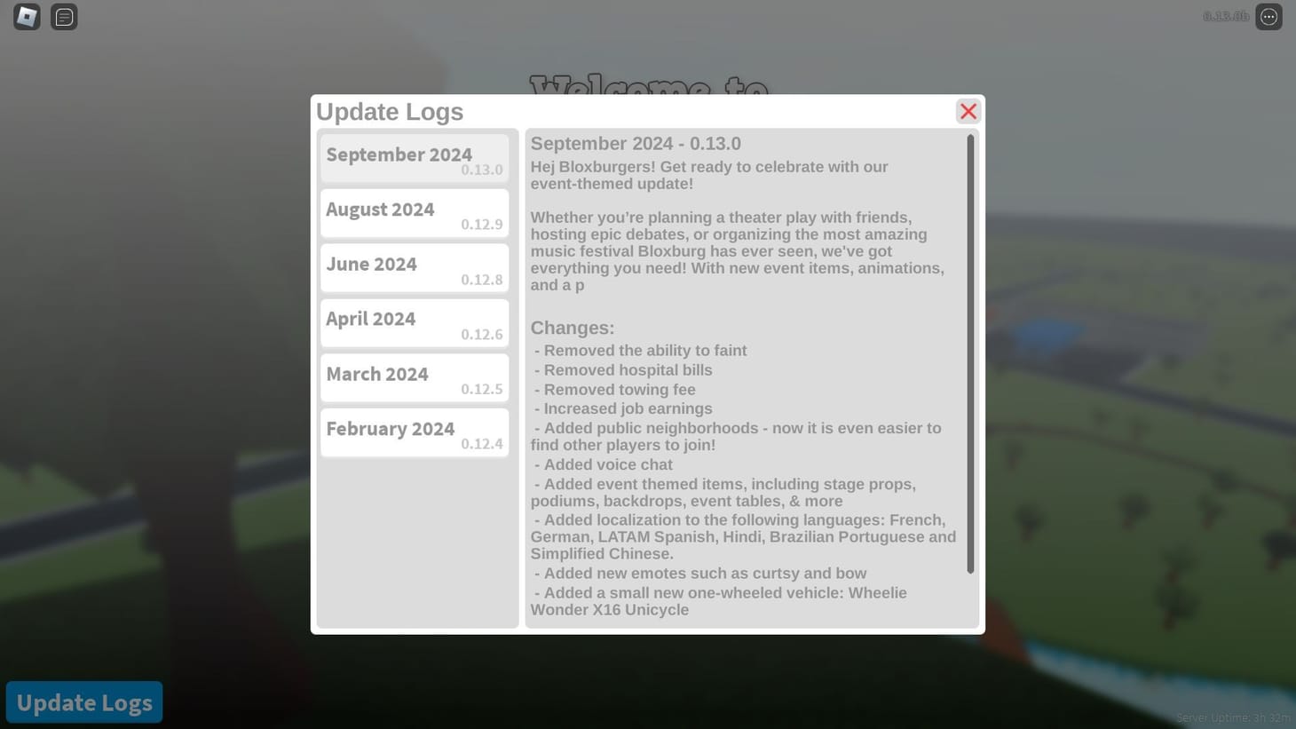 Welcome to Bloxburg 0.13.0 update log: Public neighborhoods, pay ...