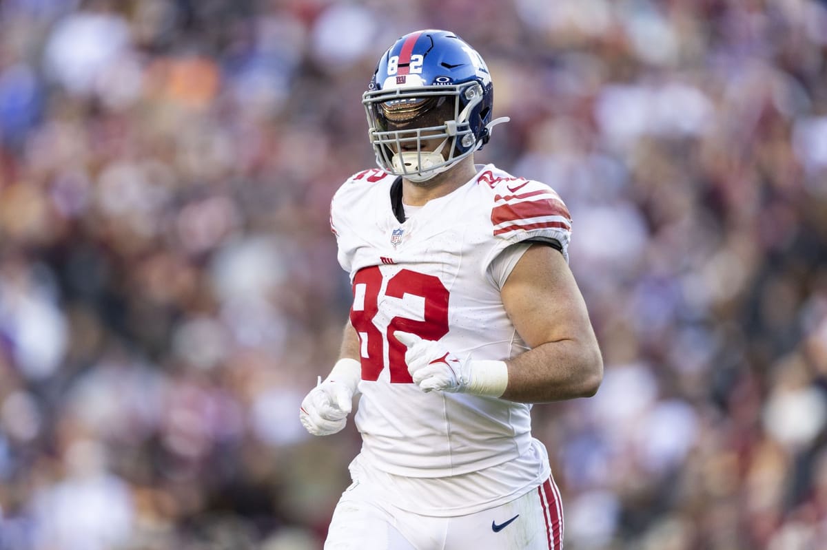 Giants TE Daniel Bellinger calls out referees for missed facemask call ...